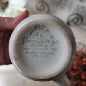 Shenango Mug Vintage Red and White Ironstone Mug - Etsy