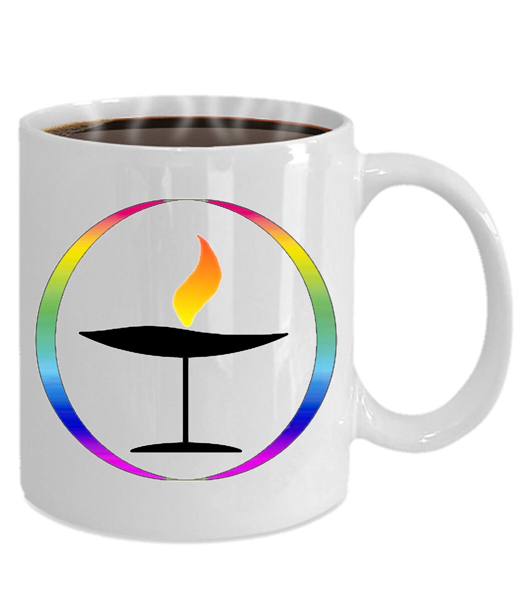Unitarian Universalist Rainbow Flaming Chalice; a Symbol for Diversity ...