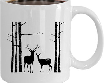 Deer Gift, Deer Mug, Deer Coffee Cup - Etsy