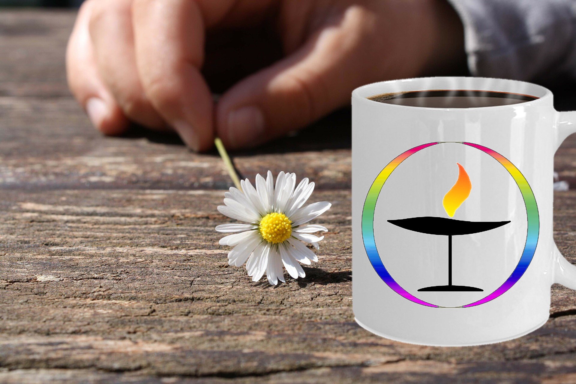 Unitarian Universalist Rainbow Flaming Chalice; a Symbol for Diversity ...