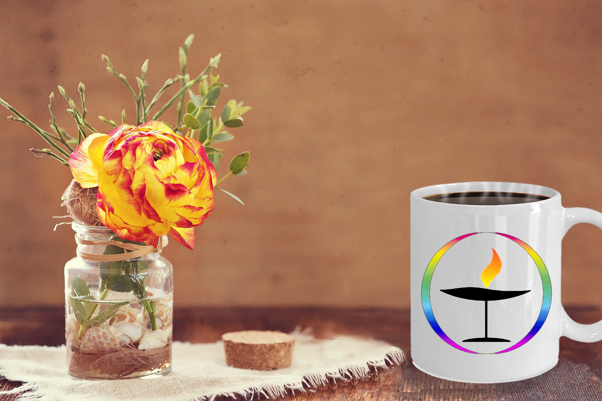 Unitarian Universalist Rainbow Flaming Chalice; a Symbol for Diversity ...