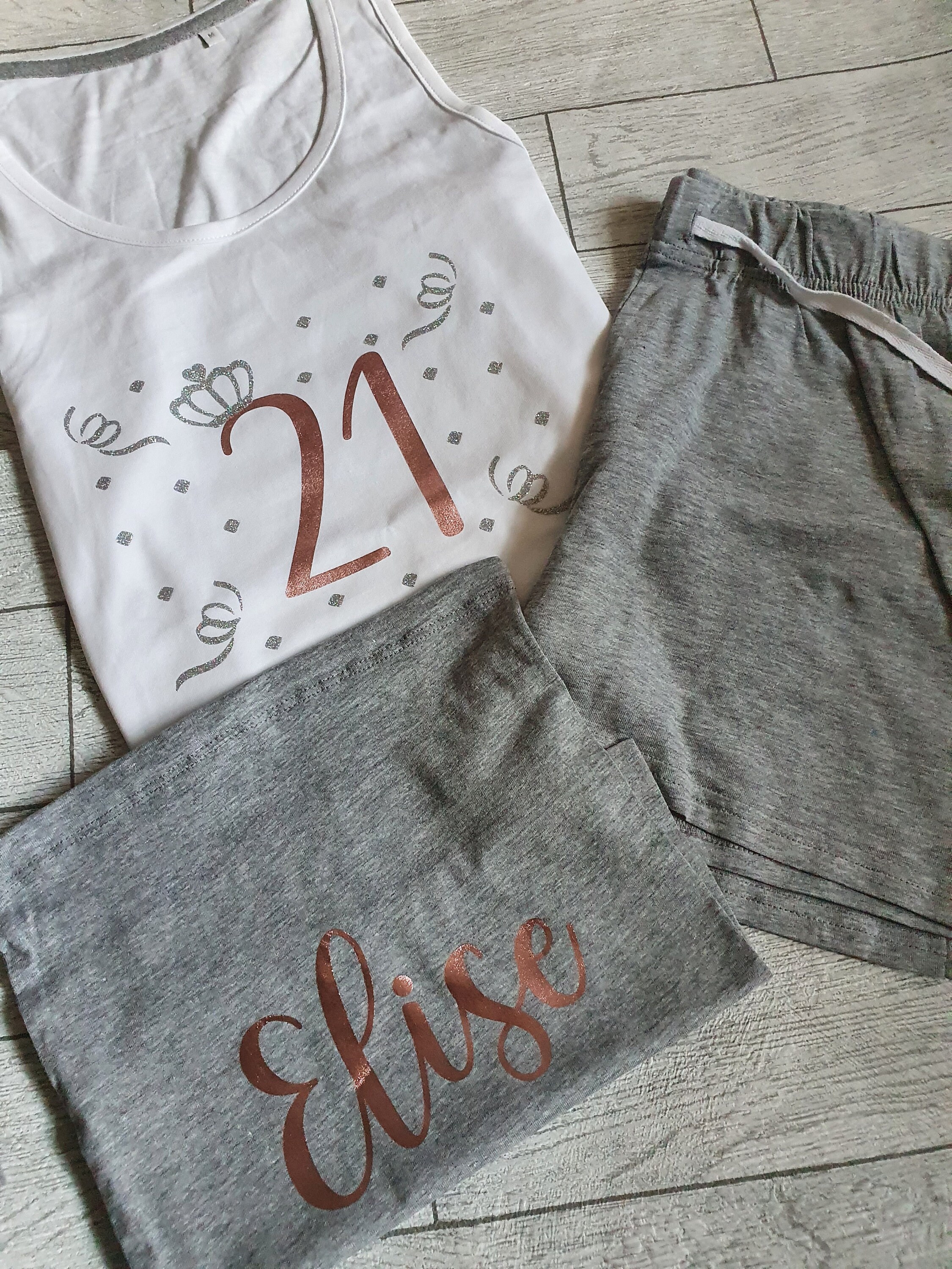 Ladies Short Pyjama Set Birthday Pyjamas Womens Pyjamas | Etsy UK