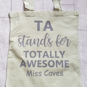 Teaching Assistant Tote Bag, Teaching Assistant Gift, Ta Gift, Teaching ...