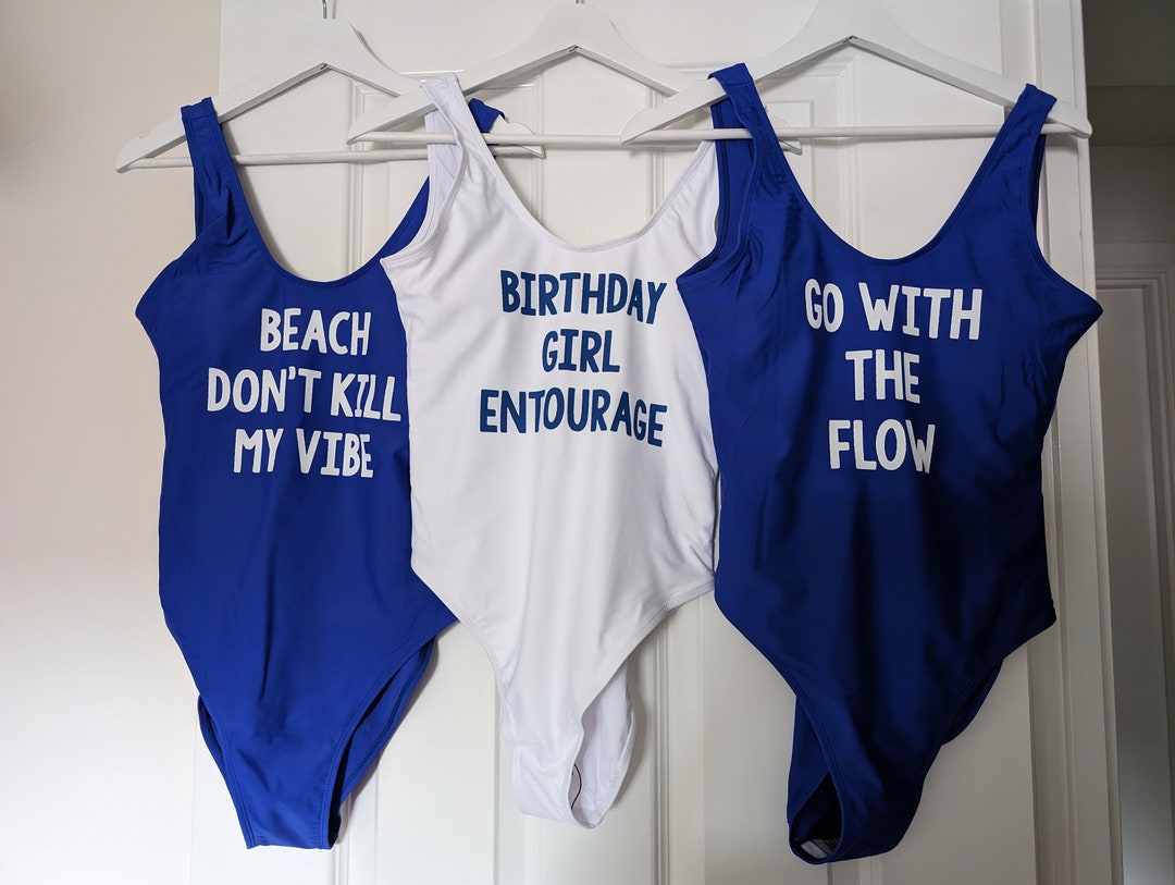Personalised Swimsuits, Birthday Party Swimwear, Birthday Swimsuit ...