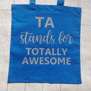 Teaching Assistant Tote Bag, Teaching Assistant Gift, Ta Gift, Teaching ...