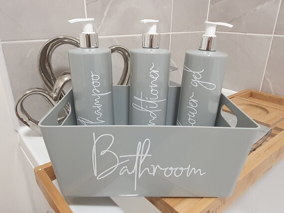 Bathroom Storage Boxes Grey – Rispa