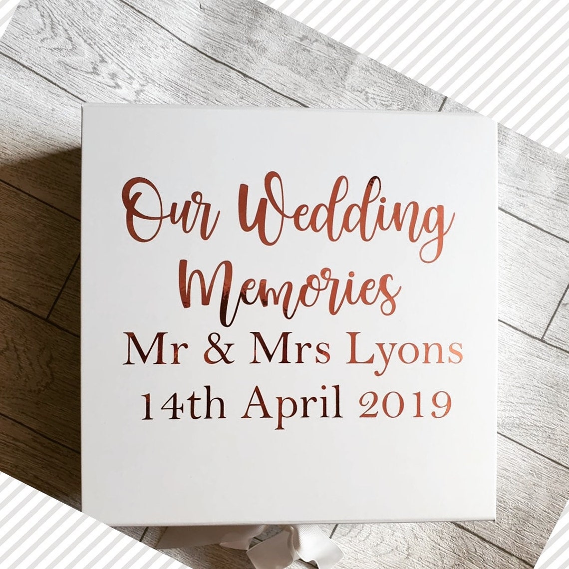 Personalised Wedding Memory Box Wedding Gift Wedding | Etsy
