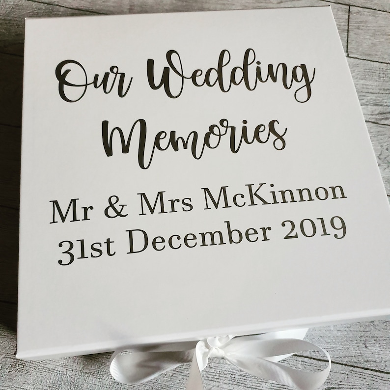Personalised Wedding Memory Box Wedding Gift Wedding | Etsy