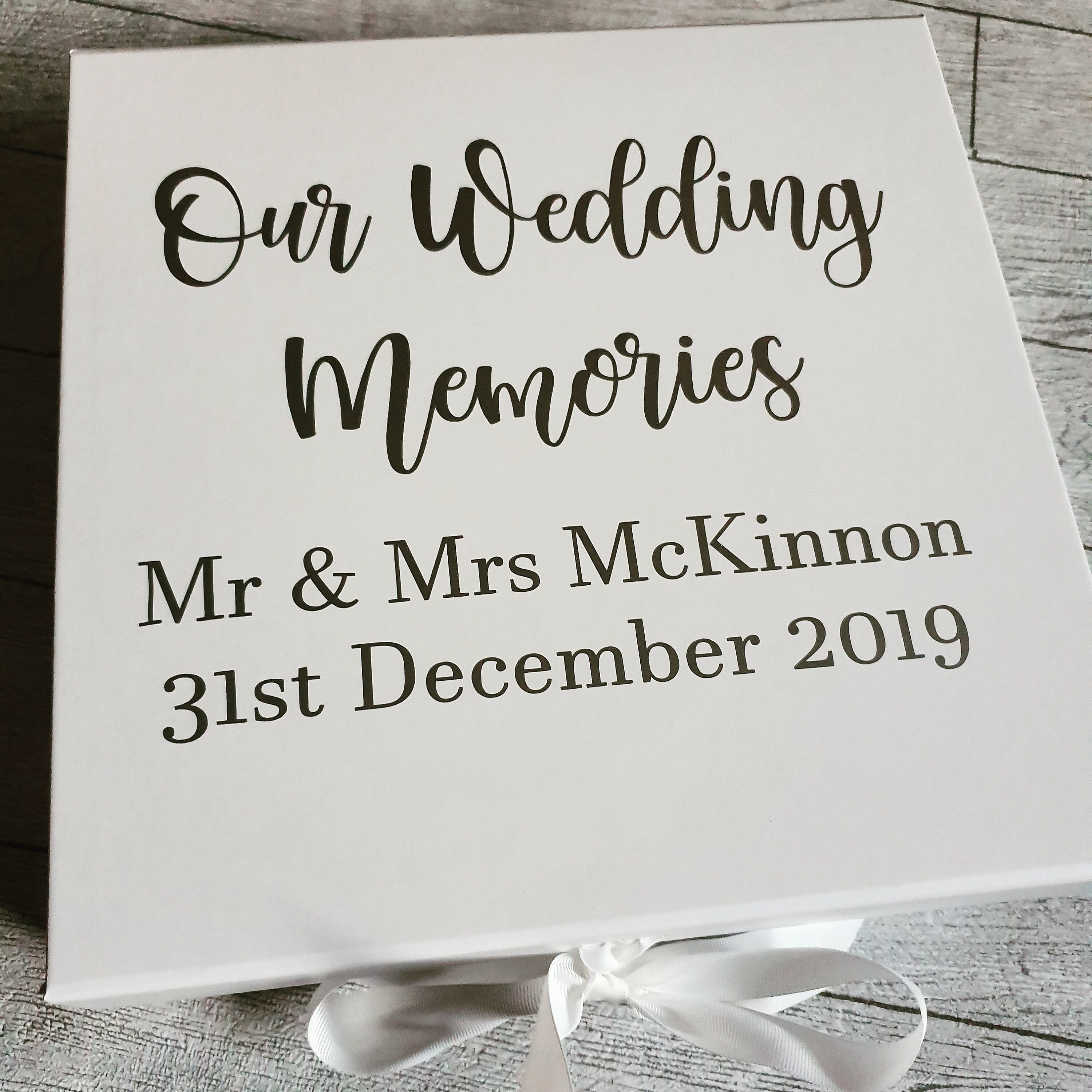Personalised Wedding Memory Box Wedding Gift Wedding | Etsy