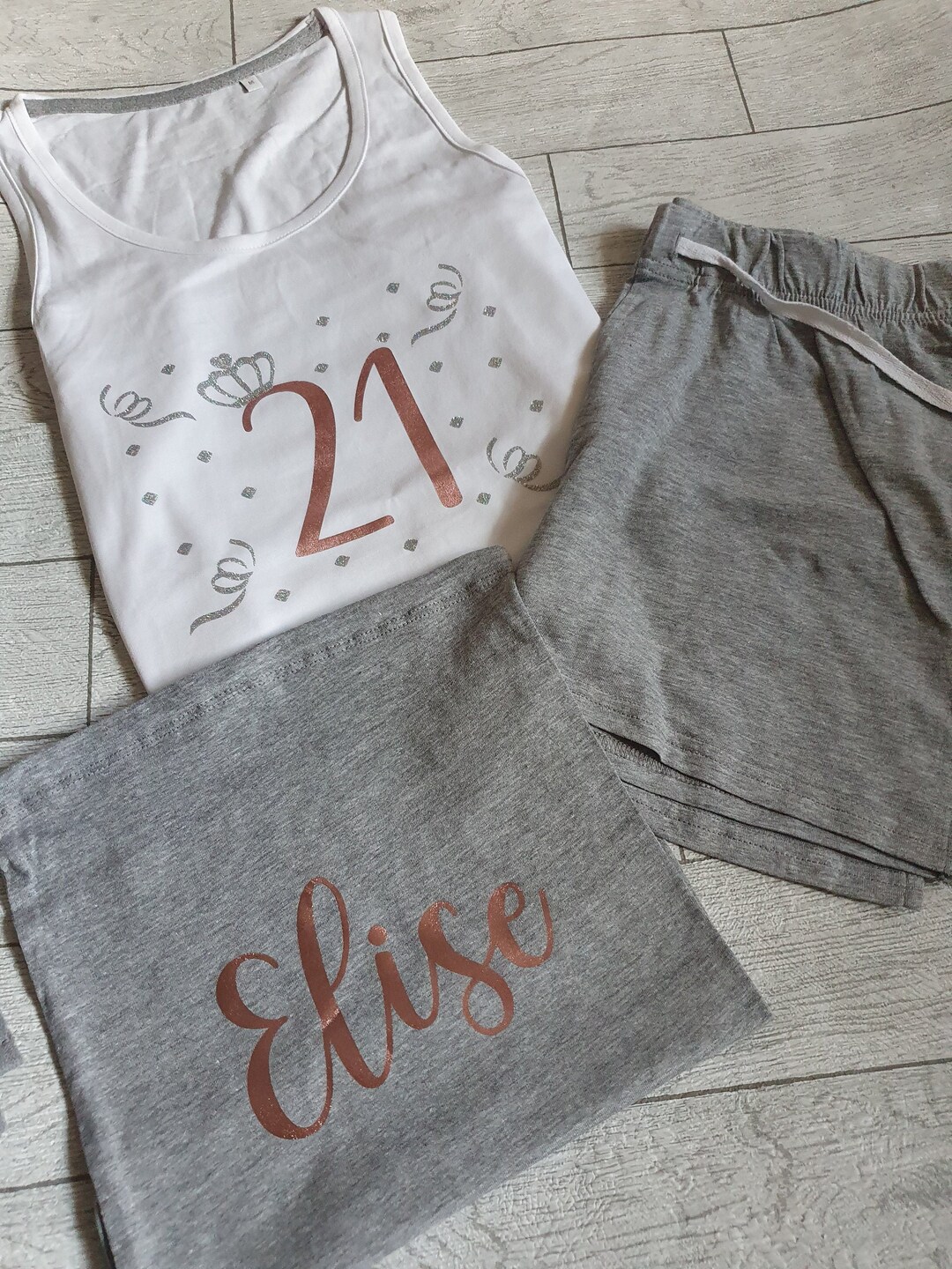 Ladies Short Pyjama Set, Birthday Pyjamas, Womens Pyjamas, Birthday ...