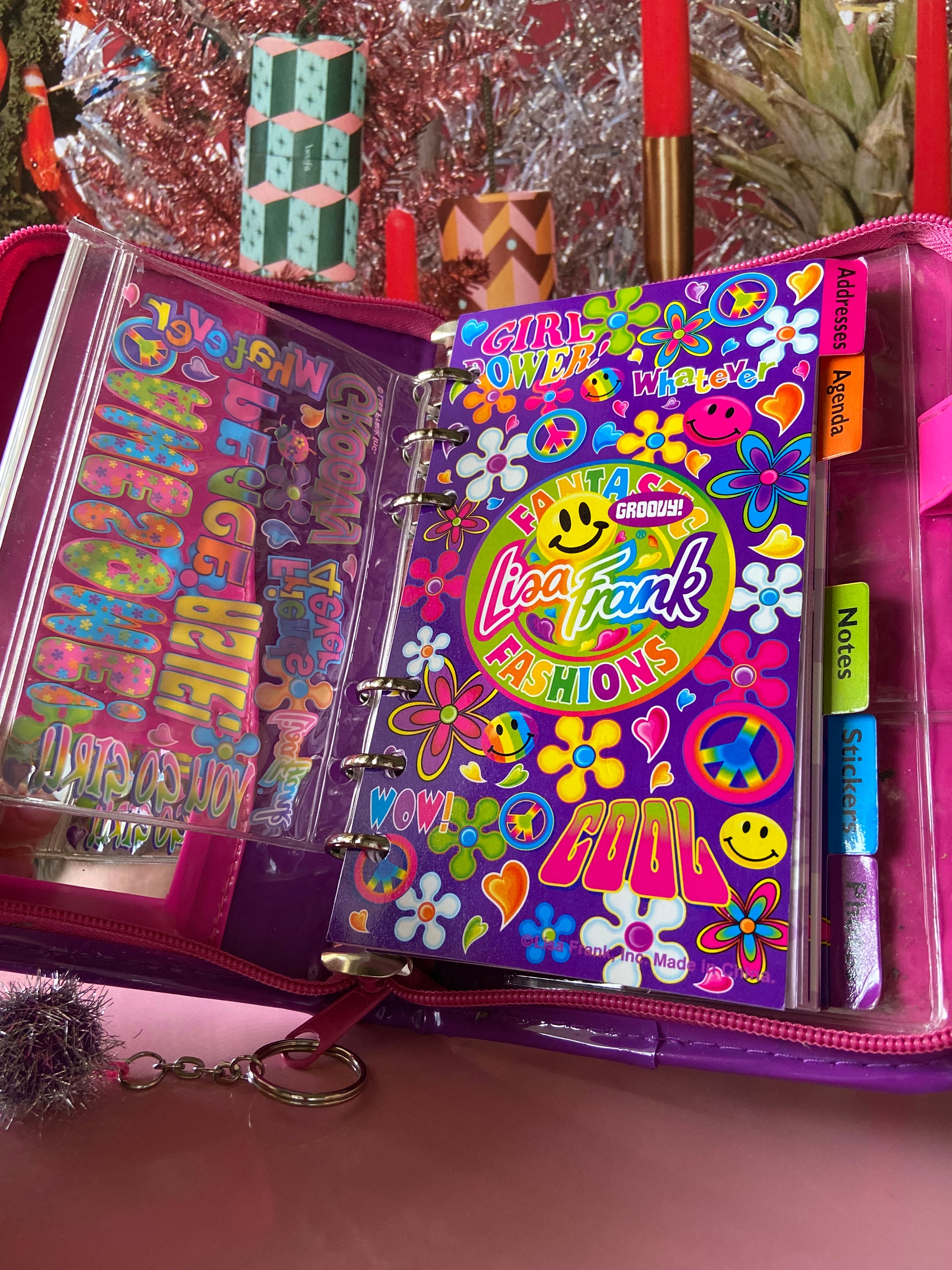 Vintage Lisa Frank Planner Journal 90s Girl Power Holographic ...