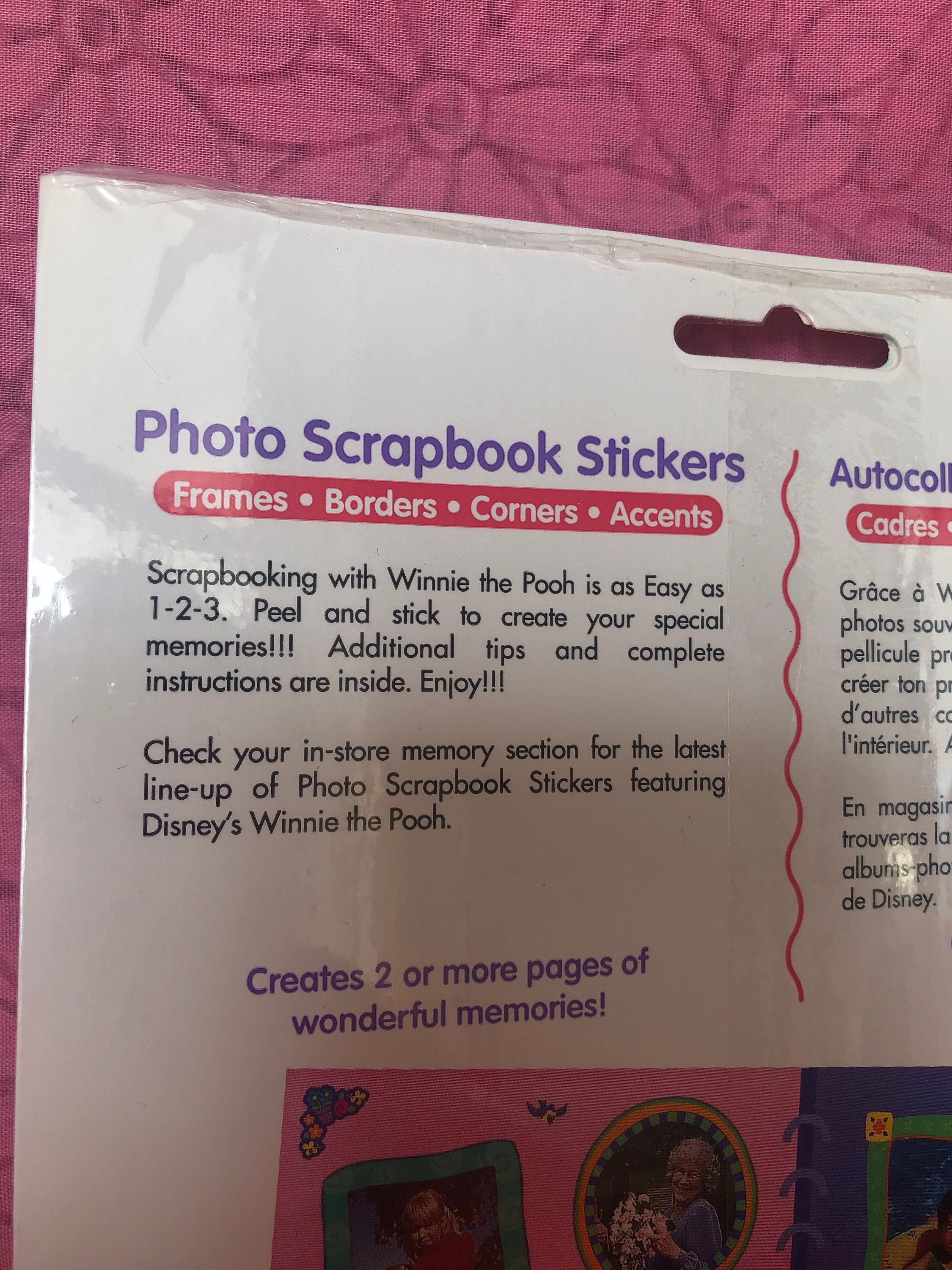 Sandy Lion 90s Winnie the Pooh Scrapbook Stickers Piglet Eeyore 2000s ...