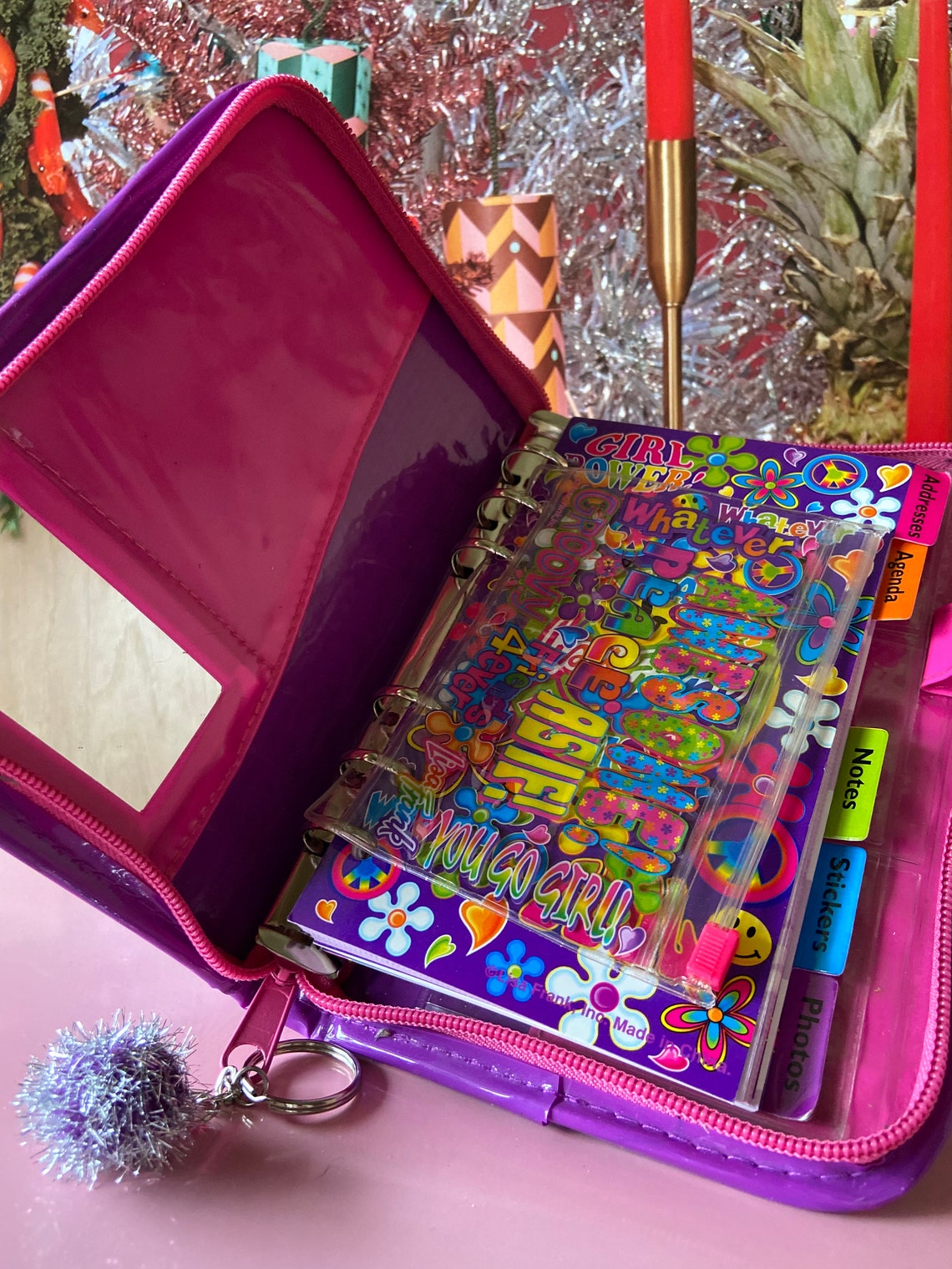 Vintage Lisa Frank Planner Journal 90s Girl Power Holographic ...