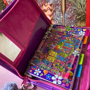 Vintage Lisa Frank Planner Journal 90s Girl Power Holographic ...