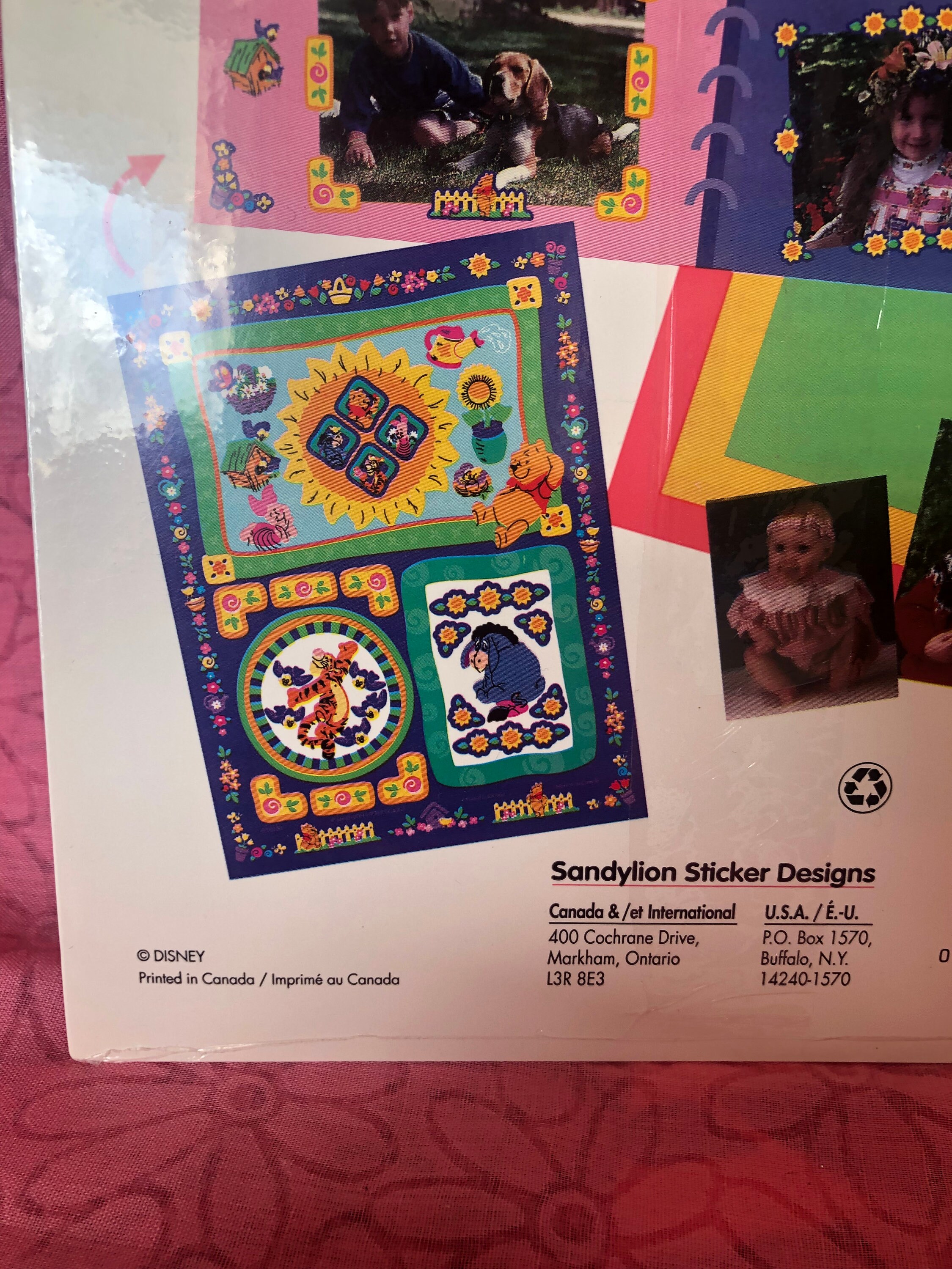 Sandy Lion 90s Winnie the Pooh Scrapbook Stickers Piglet Eeyore 2000s ...