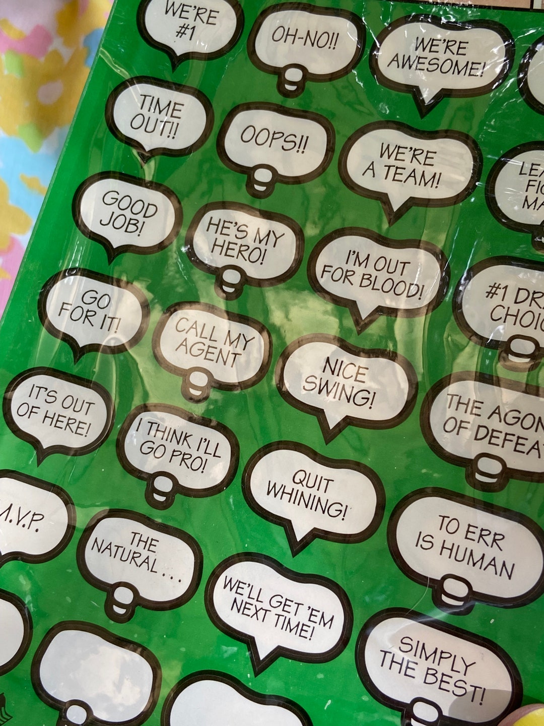 Uniek Sports Photo Captions Vintage Stickers Acid Free Photo Safe ...