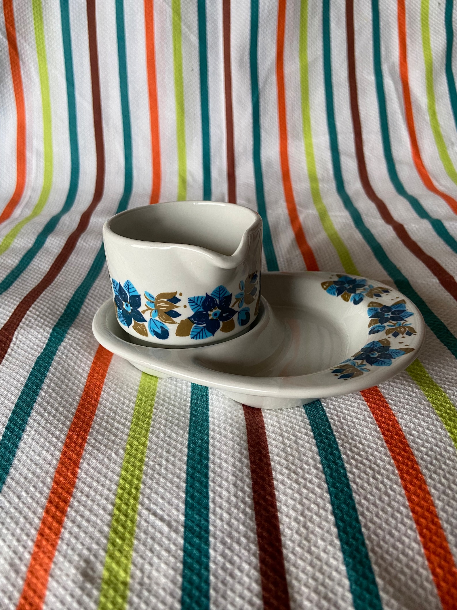 Figgjo Norway Porcelain Blue Floral Vitro Porselen Med Korund ...
