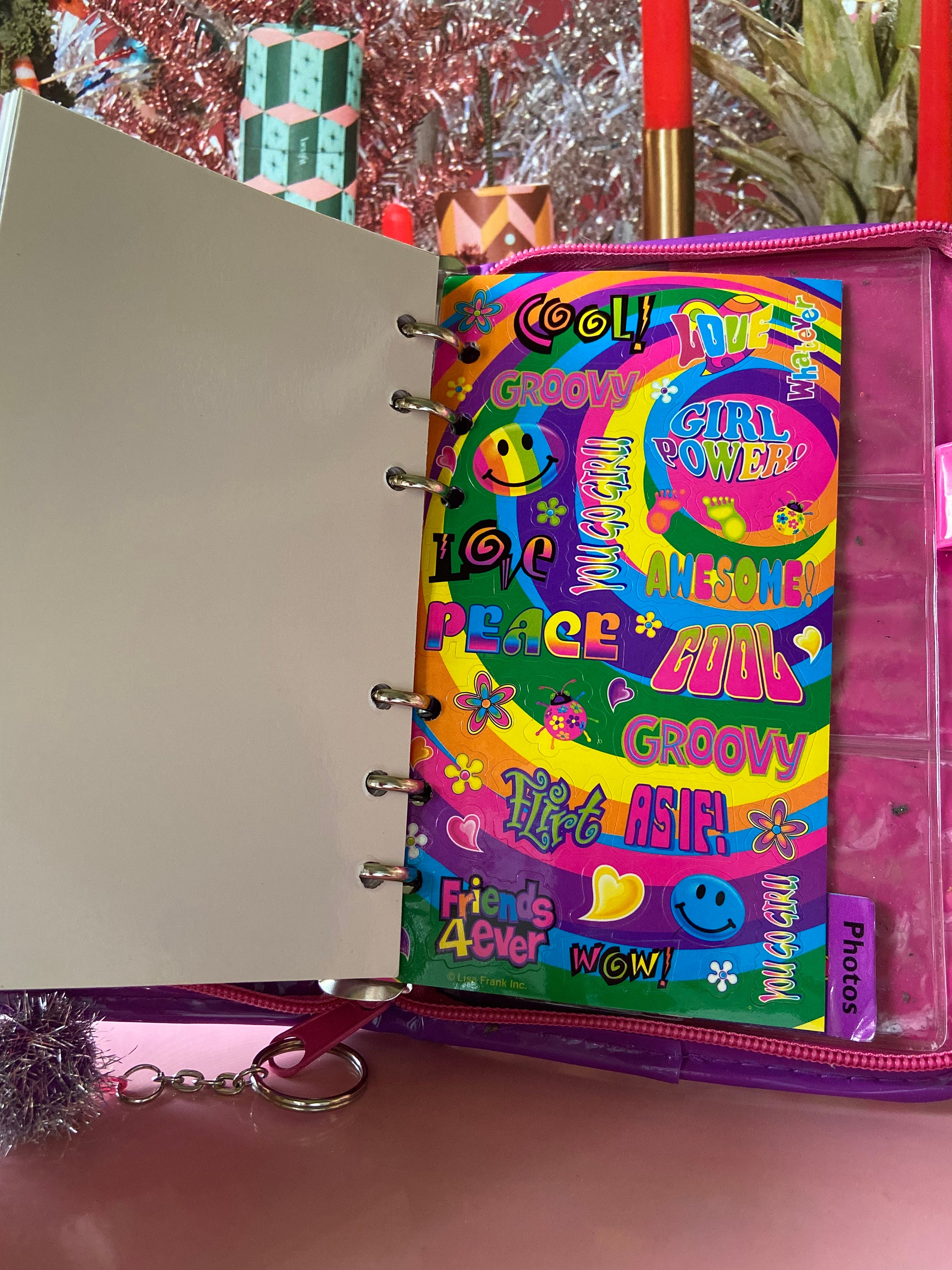 Vintage Lisa Frank Planner Journal 90s Girl Power Holographic ...