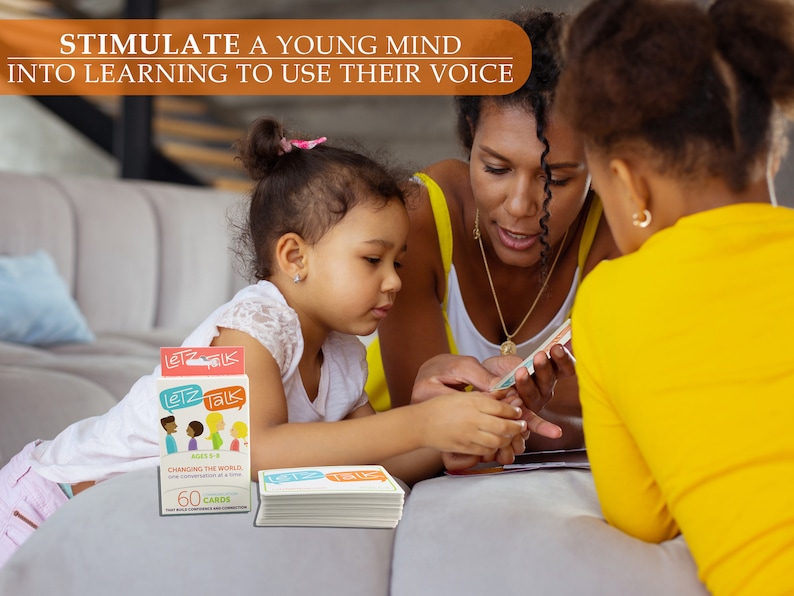 Letz Talk Conversation Cards for Kids - Card Game for Family ...