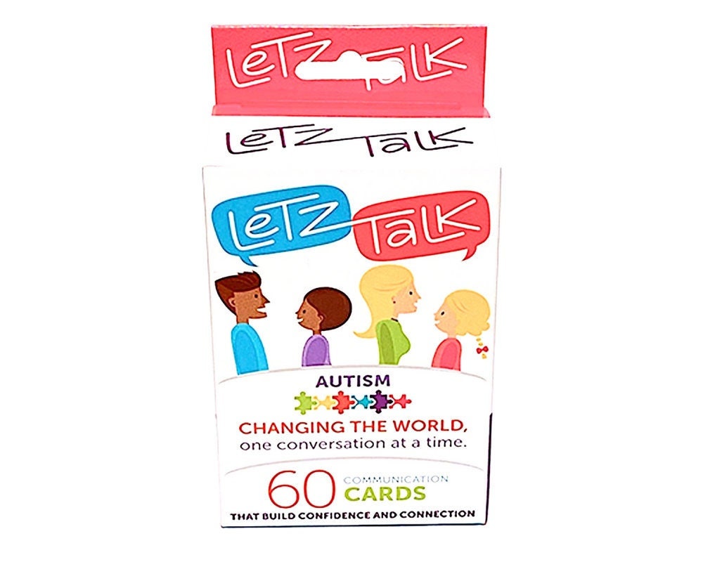 Letz Talk Conversation Cards for Kids With Autism/aspergers -education ...