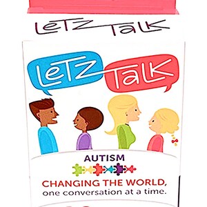 Letz Talk Conversation Cards for Kids With Autism/aspergers -education ...