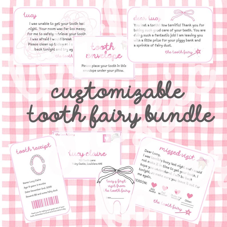Tooth Fairy Note Bundle - Etsy