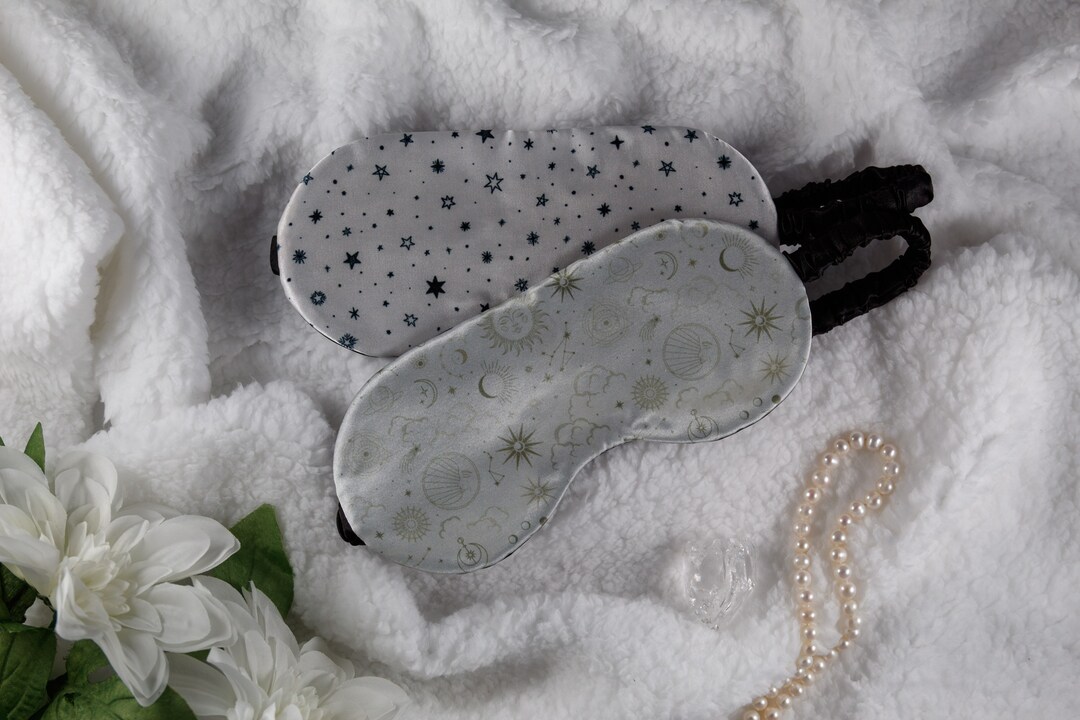 Celestial Print Satin Sleep Mask - Etsy