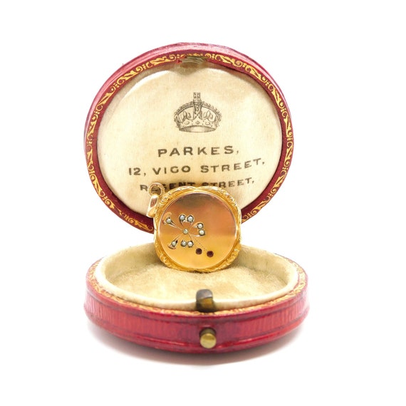 Antique Edwardian 9ct. Yellow Gold Seed Pearl and Pas… - Gem