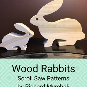 Wood Rabbits Scroll Saw Patterns - Etsy Canada
