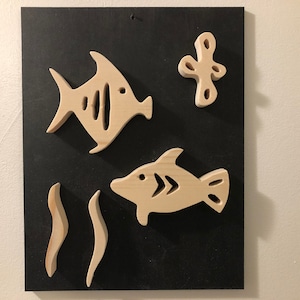 Fish Scene Wall Art Scroll Saw Pattern - Etsy Canada
