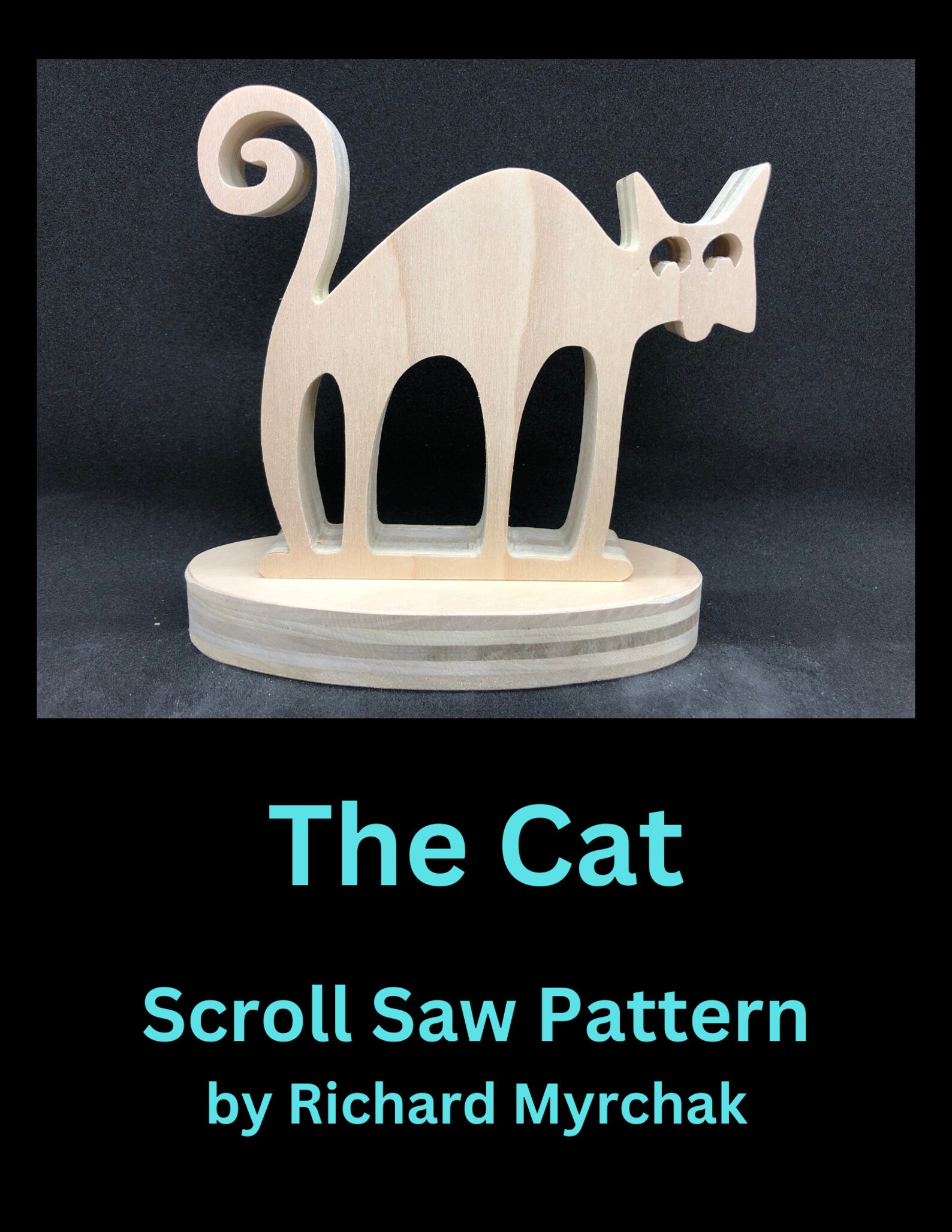 The Cat Scroll Saw Pattern - Etsy