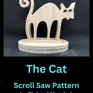 The Cat Scroll Saw Pattern - Etsy