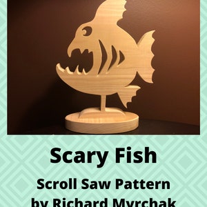 Scary Fish Scroll Saw Pattern - Etsy