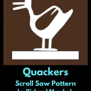 Quackers Scroll Saw Pattern - Etsy