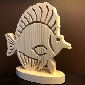 4 Wood Fish Scroll Saw Patterns - Etsy