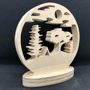 Camping in the Woods Scroll Saw Pattern - Etsy