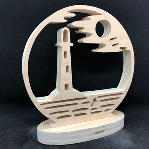 The Lighthouse Scroll Saw Pattern - Etsy