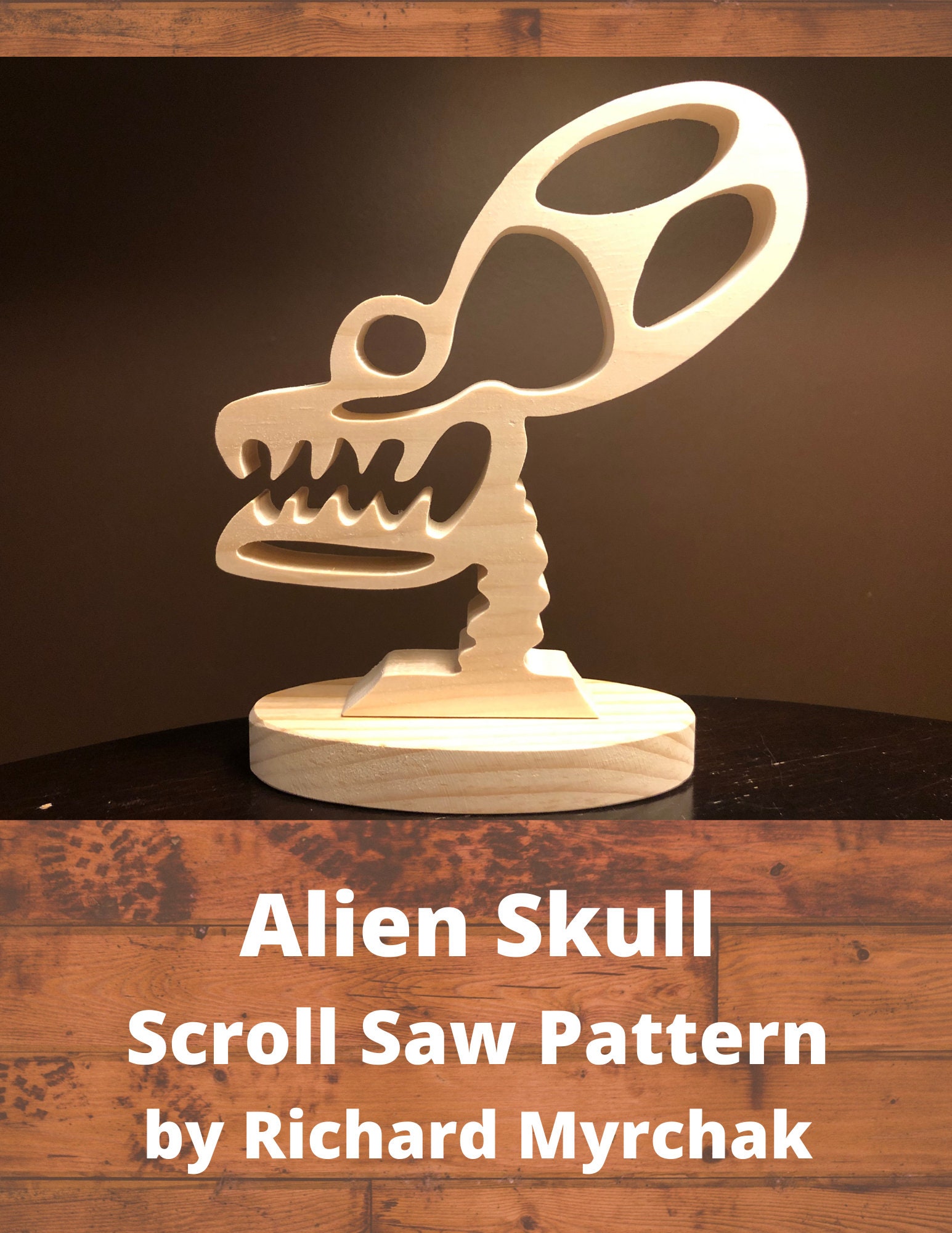 Alien Skull Scroll Saw Pattern - Etsy