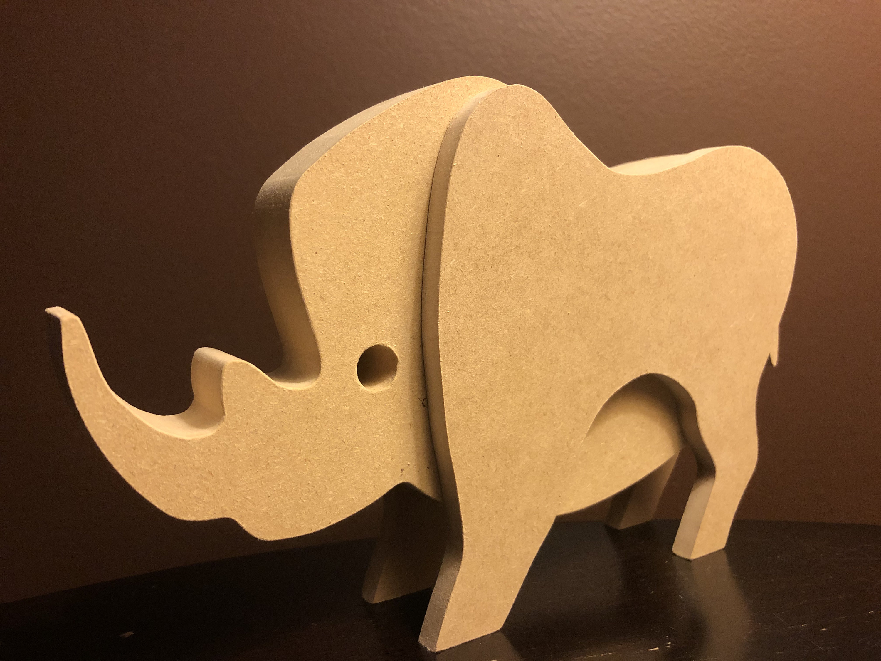 Wood Rhino Scroll Saw Pattern - Etsy