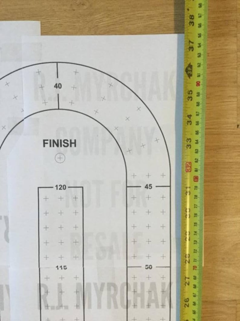 Large Cribbage Board Hole Pattern Paper Template Digital - Etsy Canada