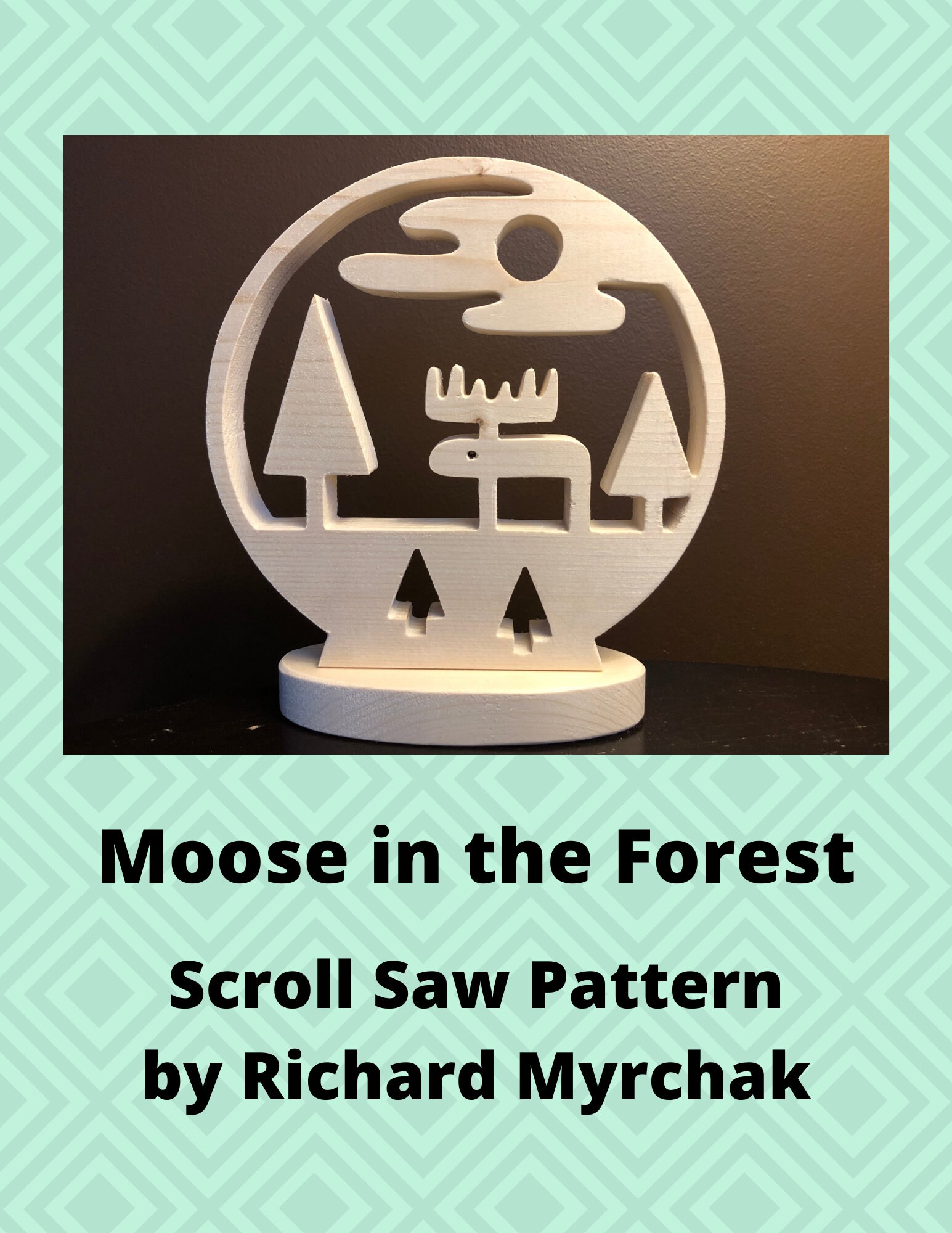 Moose in the Forest Scroll Saw Pattern - Etsy