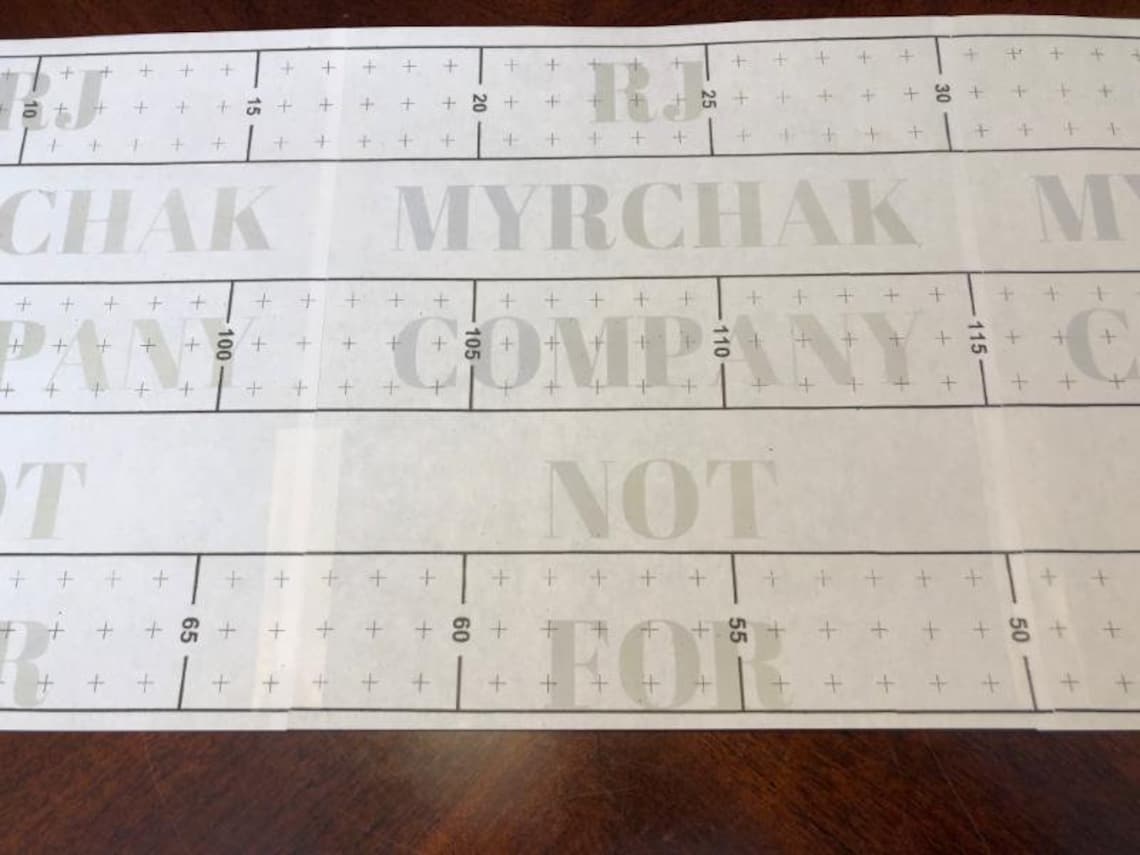 Large Cribbage Board Hole Pattern Paper Template Digital Download 9 X ...