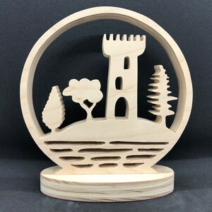 Castle by the Stream Scroll Saw Pattern - Etsy