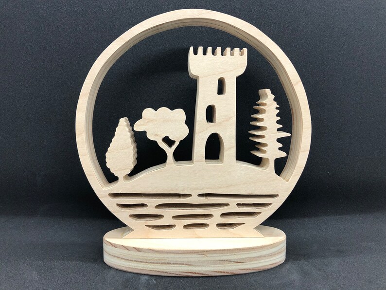 Castle by the Stream Scroll Saw Pattern - Etsy