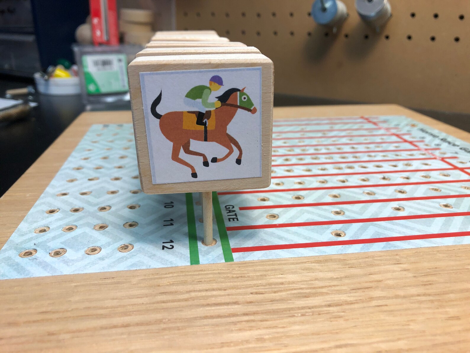 Printable Horse Race Game Board Template