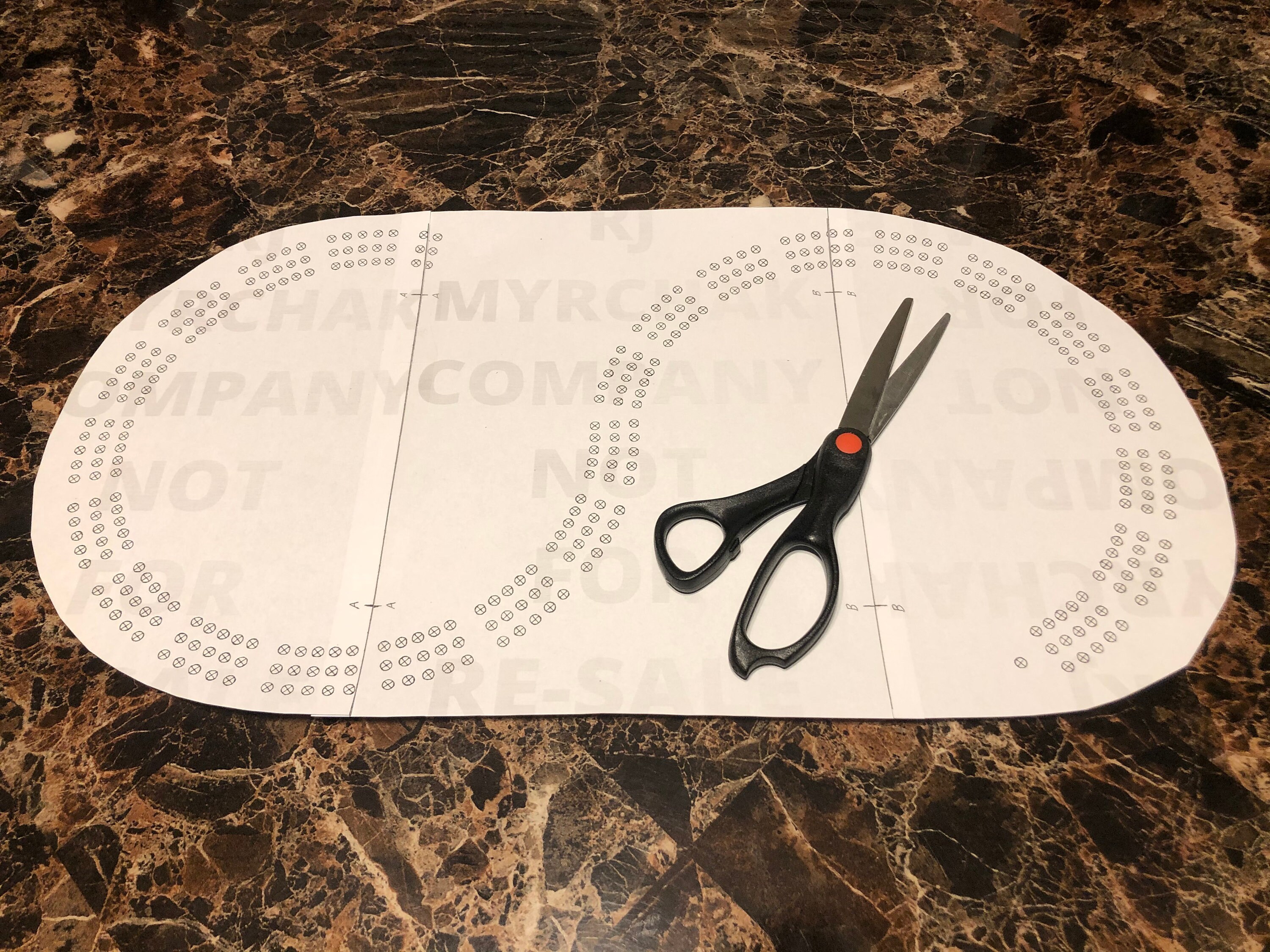 Large Cribbage Board S Shaped Hole Pattern Paper Template | Etsy