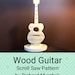 Wood Guitar Scroll Saw Pattern - Etsy