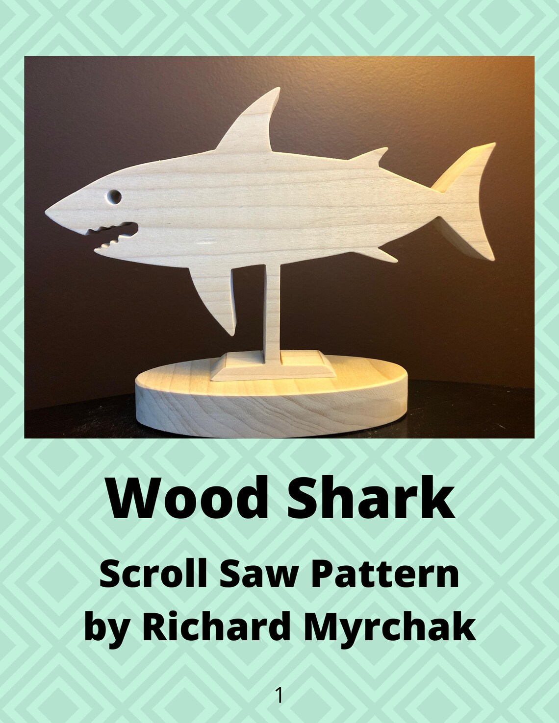 Wood Shark Scroll Saw Pattern - Etsy