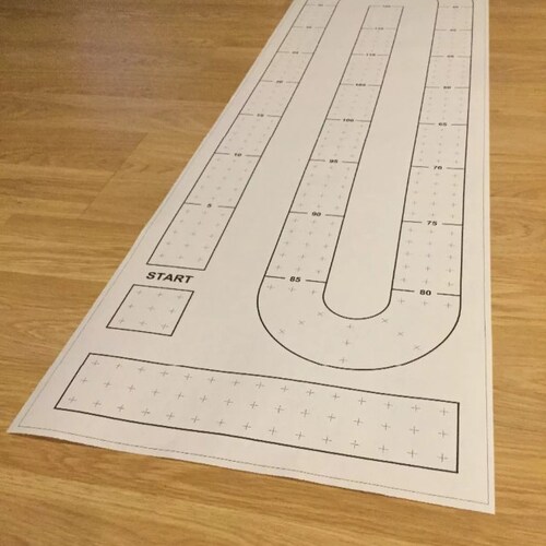 Large Cribbage Board Hole Pattern Paper Template Digital - Etsy Canada