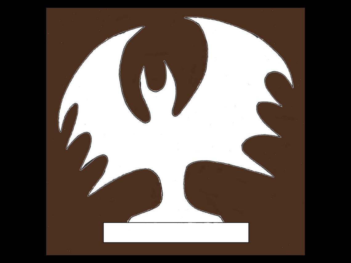 The Bat Scroll Saw Pattern - Etsy